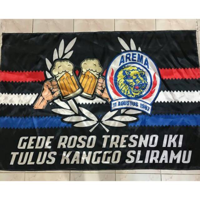 Jual Bendera Arema Gede Roso Tresno | Shopee Indonesia