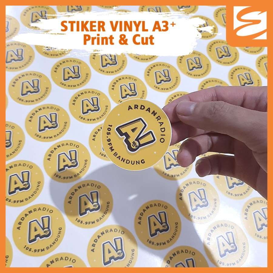 Jual Sticker Print & Cut A3+ Vinyl Cetak Stiker Label Custom | Shopee Indonesia