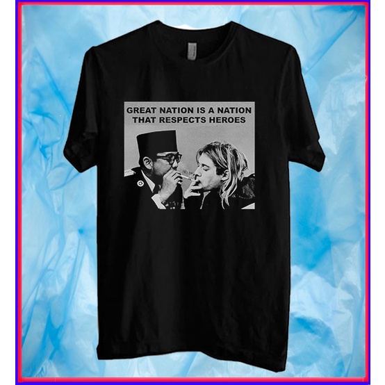 Jual Kurt Cobain x Soekarno Vintage Tee - Kaos Band Nirvana x Soekarno ... Jual Kurt Cobain x Soekarno Vintage Tee - Kaos Band Nirvana x Soekarno ...