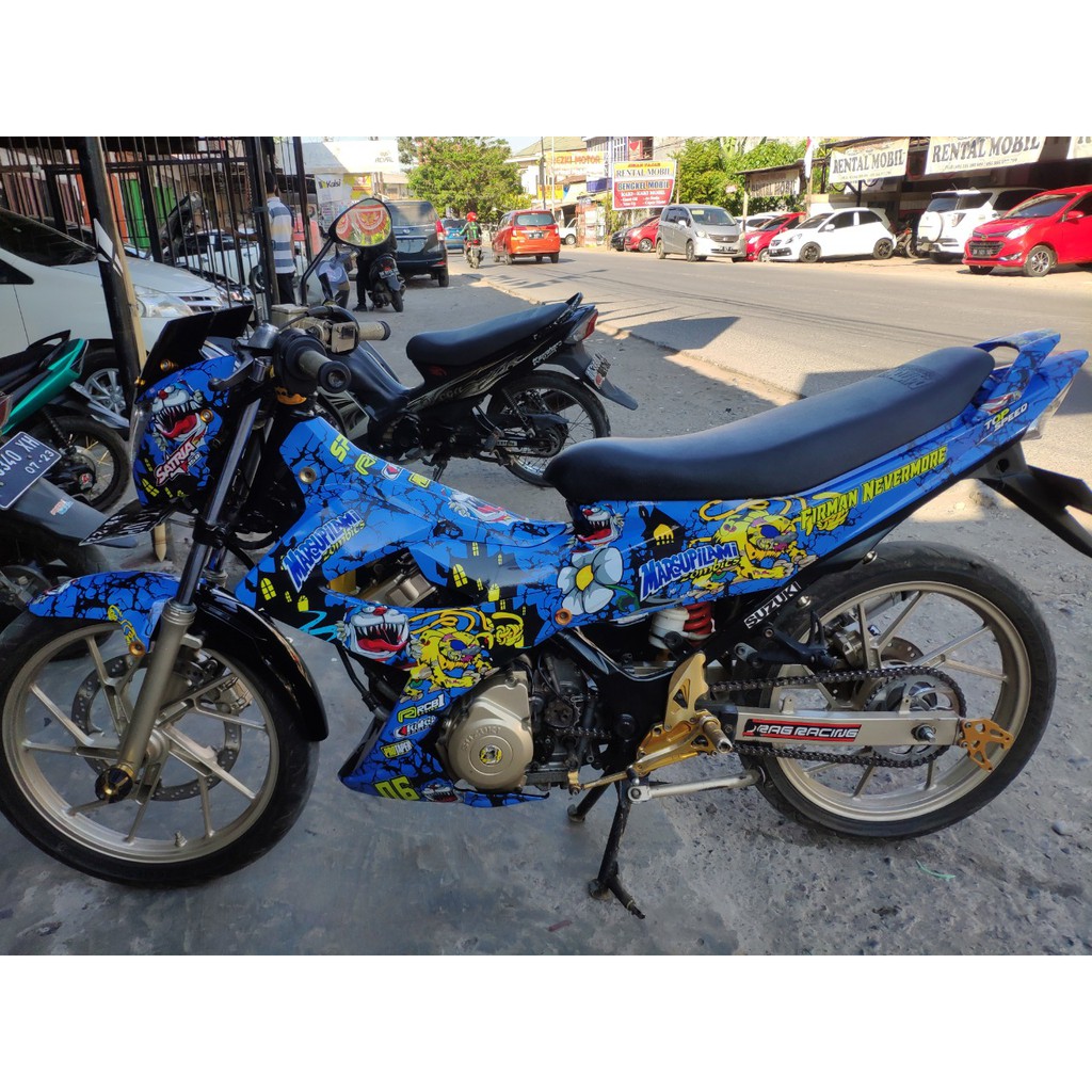 Jual Stiker Satria 2014 Decal full body Satria Doraemon Zombie DNKZ ...