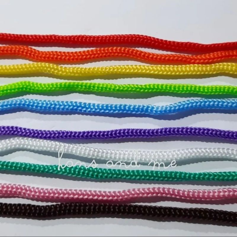 Jual Tali Kur 5mm Warna Warni (per 3 meter) | Shopee Indonesia
