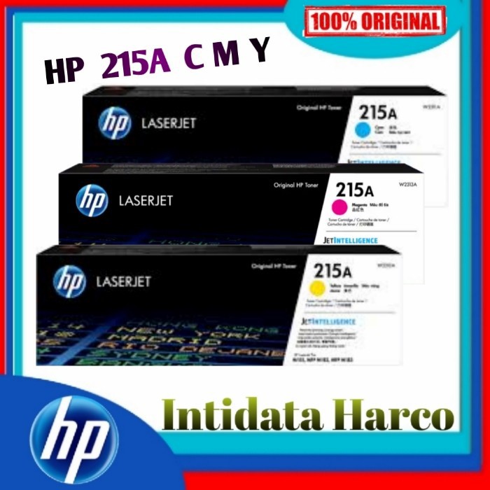 Jual CARTRIDGE TONER HP 215A COLOR CYAN MAGENTA YELLOW ( W2311A W2312 ...