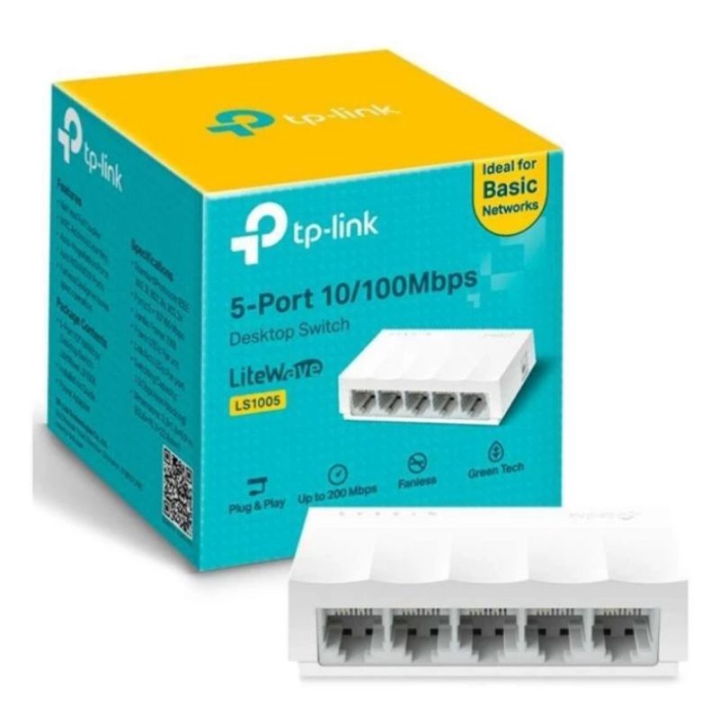 Jual TP LINK LS-1005 SWITCH HUB 5 PORT 50/100 MBPS | Shopee Indonesia
