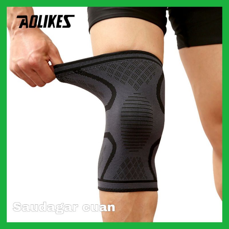 Jual AOLIKES Pelindung Lutut Knee Support Pad Brace Fitness Gym 1 pcs ...