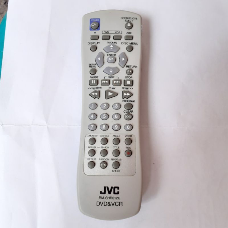 Jual Remote DVD VCR JVC Original . RM - SHR012U . | Shopee Indonesia