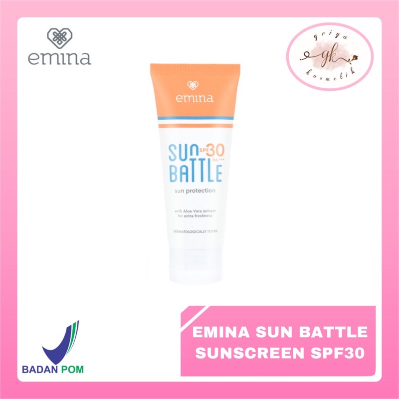 Jual GRIYA Emina Sun Protection SPF 30 PA++ 60ml Sunscreen Sunpro ...