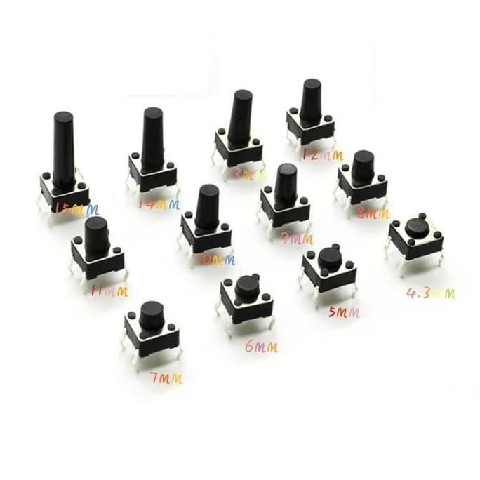 Jual Tombol Tactile Push Button Switch Momentary 6x6x5 Normaly Open ...