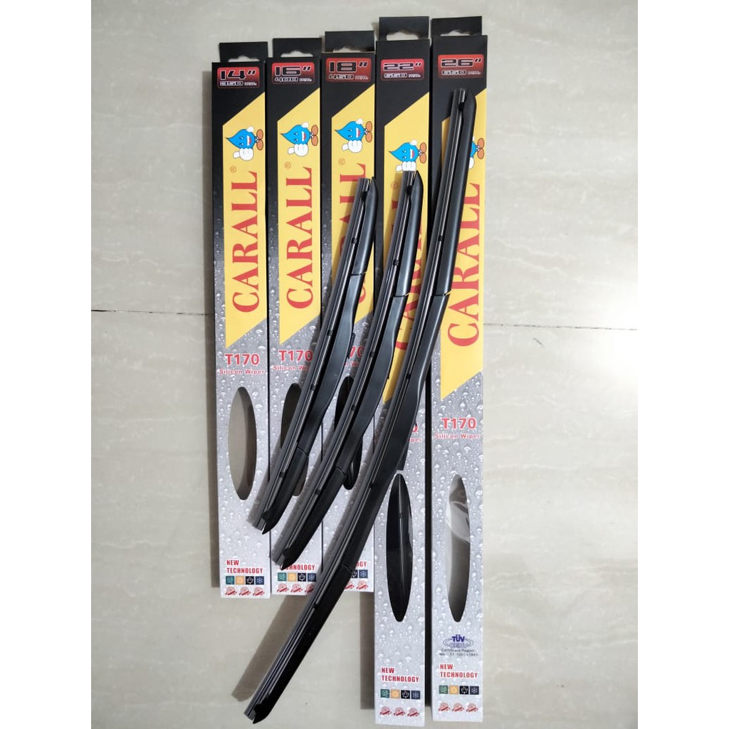 Jual Wiper Hybrid / Frameless Carall 14 / 16 / 17 / 18 / 20 / 22 / 24 ...