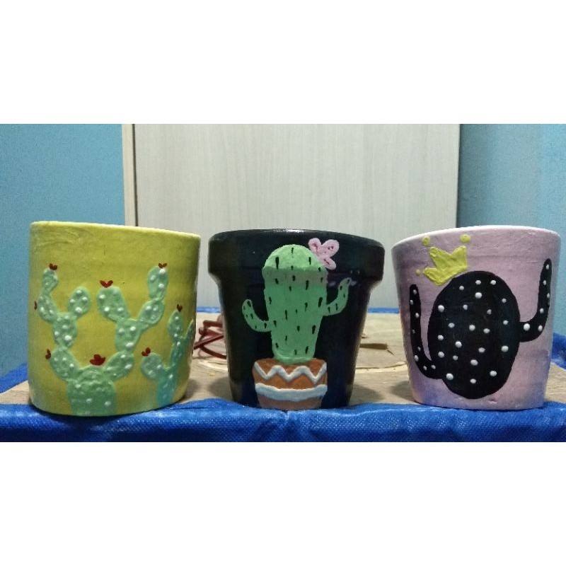 Jual pot lukis ukuran 10-11cm | Shopee Indonesia