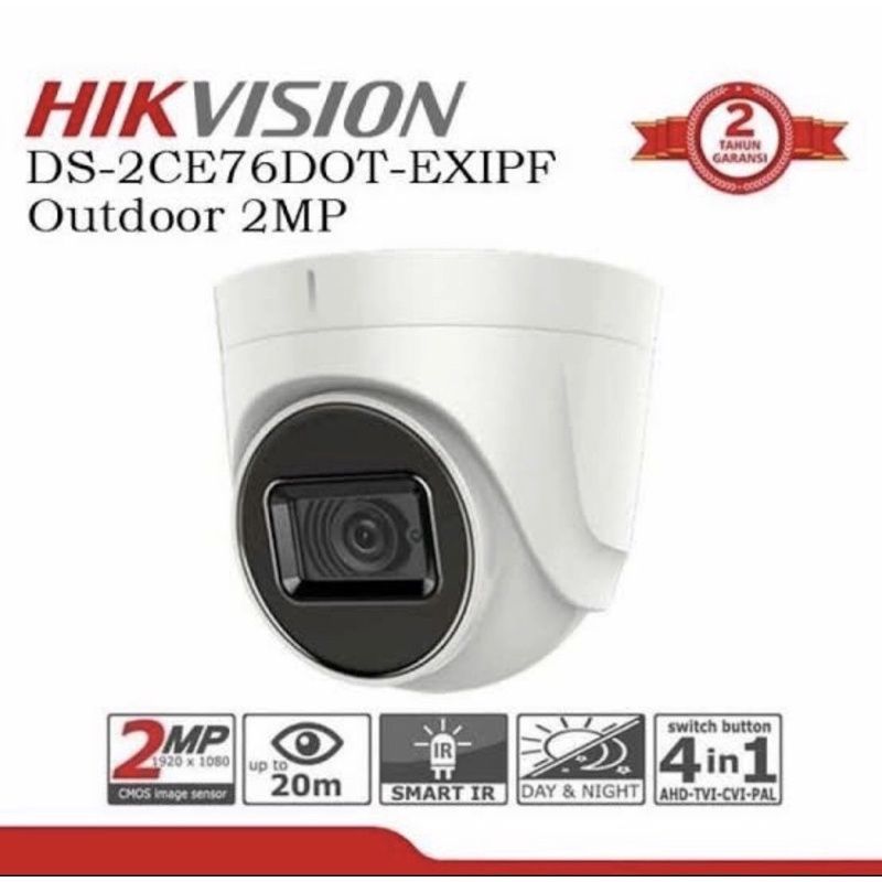 Jual CAMERA CCTV HIKVISION 2MP INDOOR DS 2CE76DOT-EXIPF | Shopee Indonesia