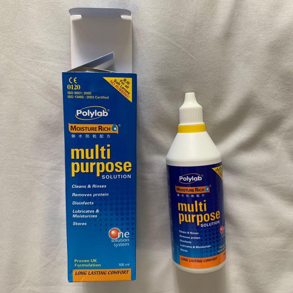 Jual lookeye - Cairan Softlens Polylab Multi Purpose Solution 60ml, 100ml, 360ml | Shopee Indonesia