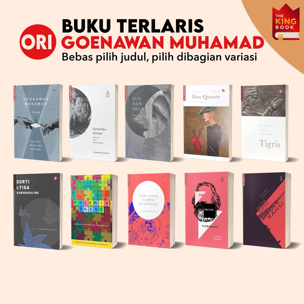 Jual KOLEKSI LENGKAP buku goenawan muhamad buku tigris sajak don ...