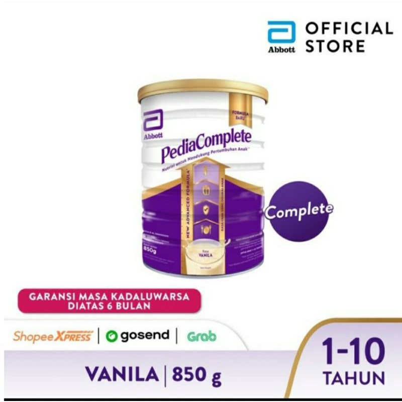 Jual PEDIACOMPLETE 850 GRAM PEDIA COMPLETE PEDIASURE COMPLETE 850 GR ( FREE BUBBLE+DOS ...
