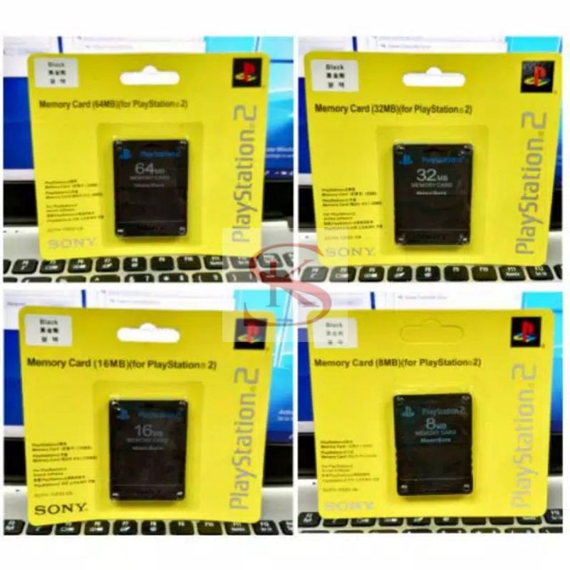 Jual MC Memory Card PS2 8MB 16MB 32MB 64MB Hitam | Shopee Indonesia
