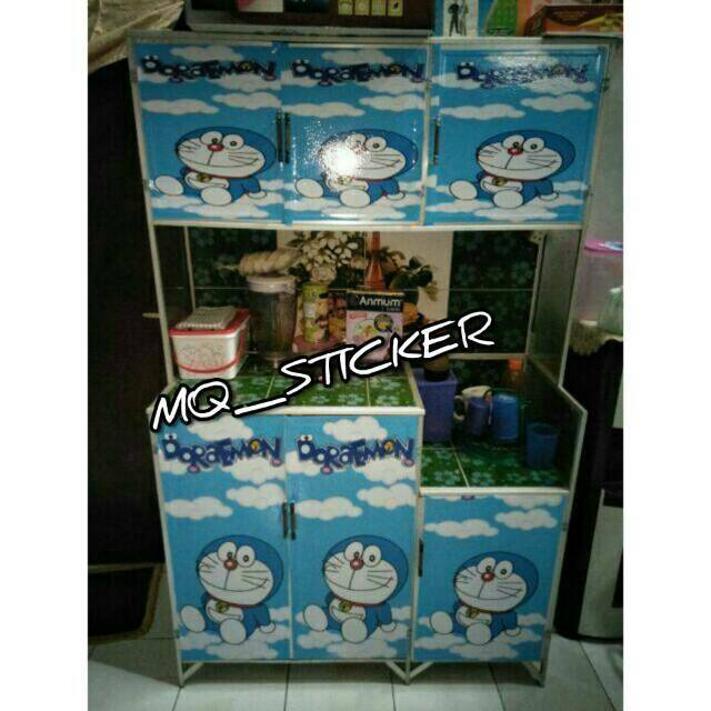 Jual Variasi sticker rak piring 6 pintu kaca motif doraemon | Shopee ...
