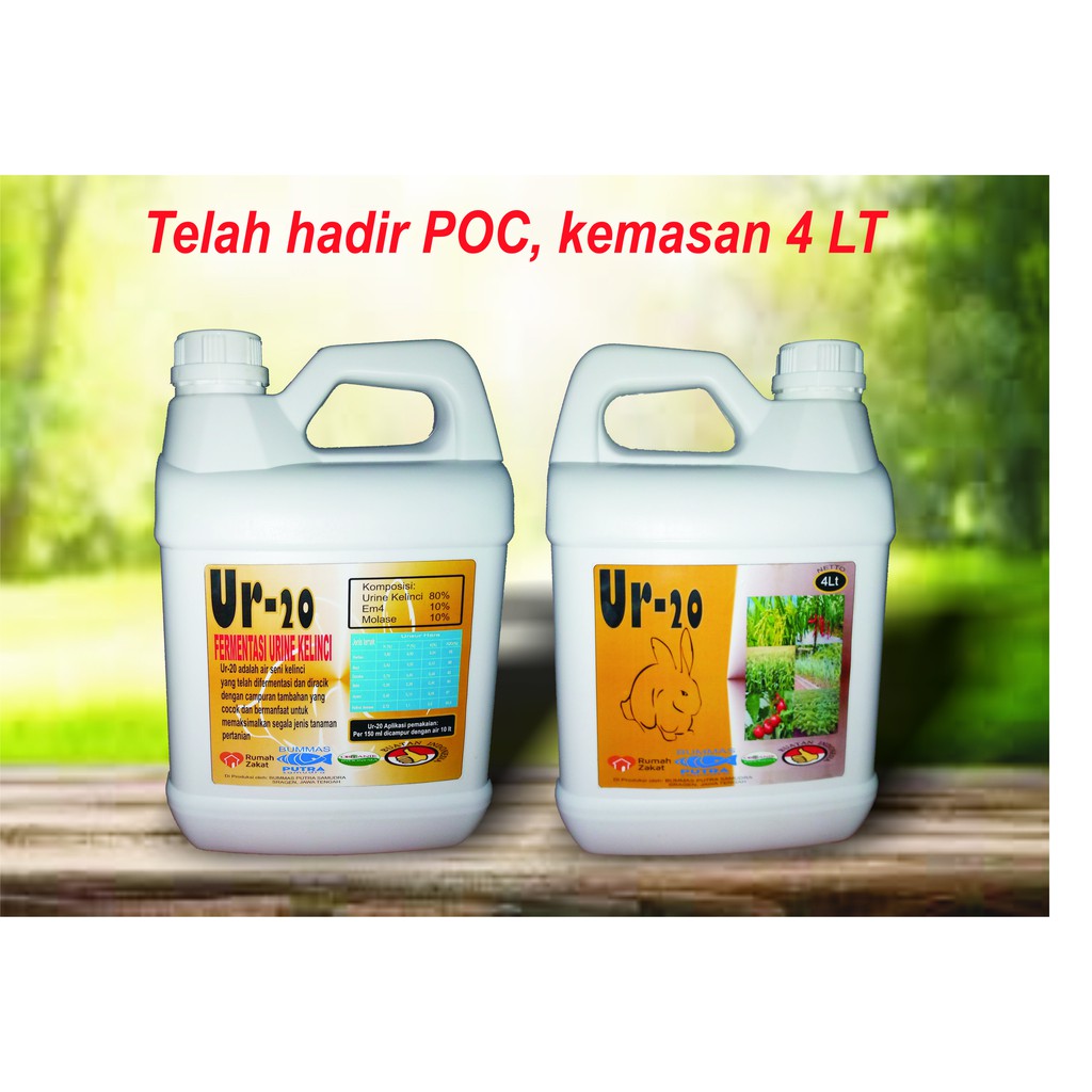 Jual POC Urine kelinci UR-20 kemasan 4 liter | Shopee Indonesia