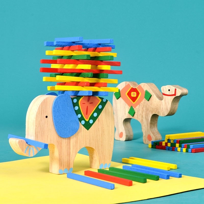 Jual balance beam balance game mainan kayu mainan | Shopee Indonesia