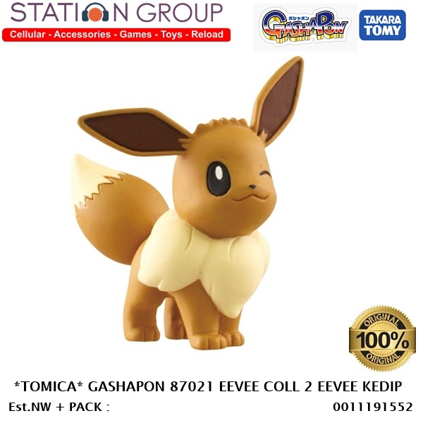 Jual TOMICA GASHAPON 87021 EEVEE COLL 2 EEVEE KEDIP - ACTION FIGURE ...