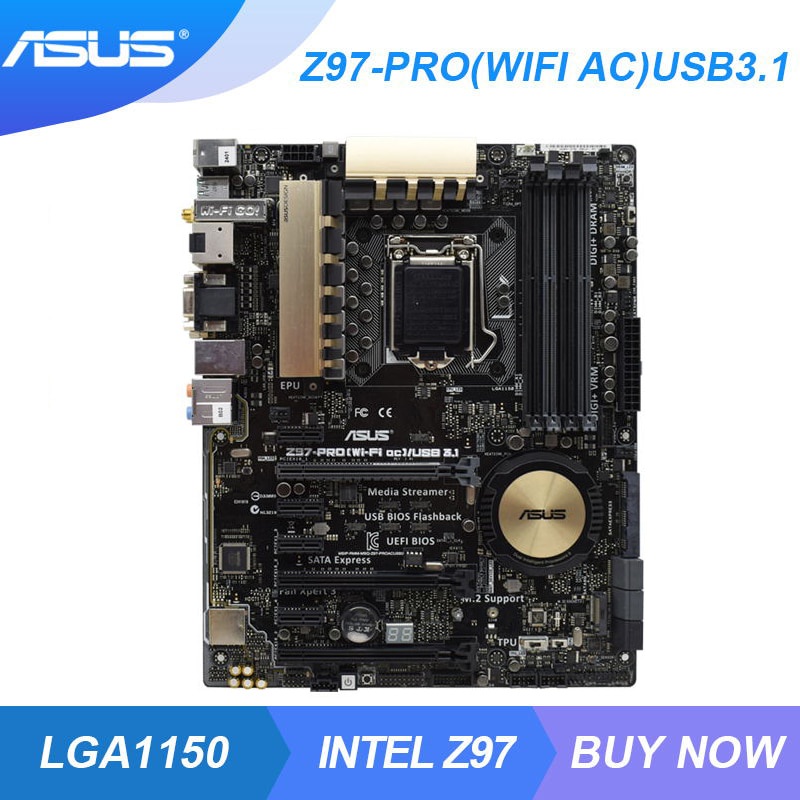 Jual PREORDER ASUS Z97-PRO(Wi-Fi ac)/USB3.1 Motherboard 1150 ...