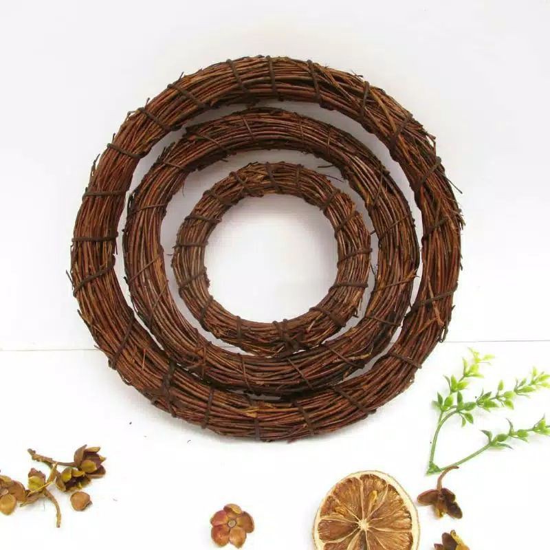Jual Mini wreath / ring ranting / wreath ranting / ranting rustic ...