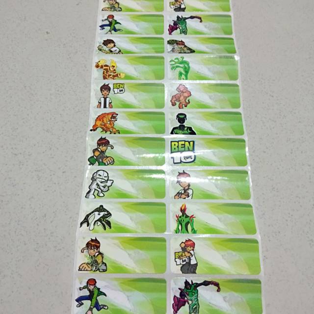 Jual Label Nama Ben 10 Ukuran L | Shopee Indonesia