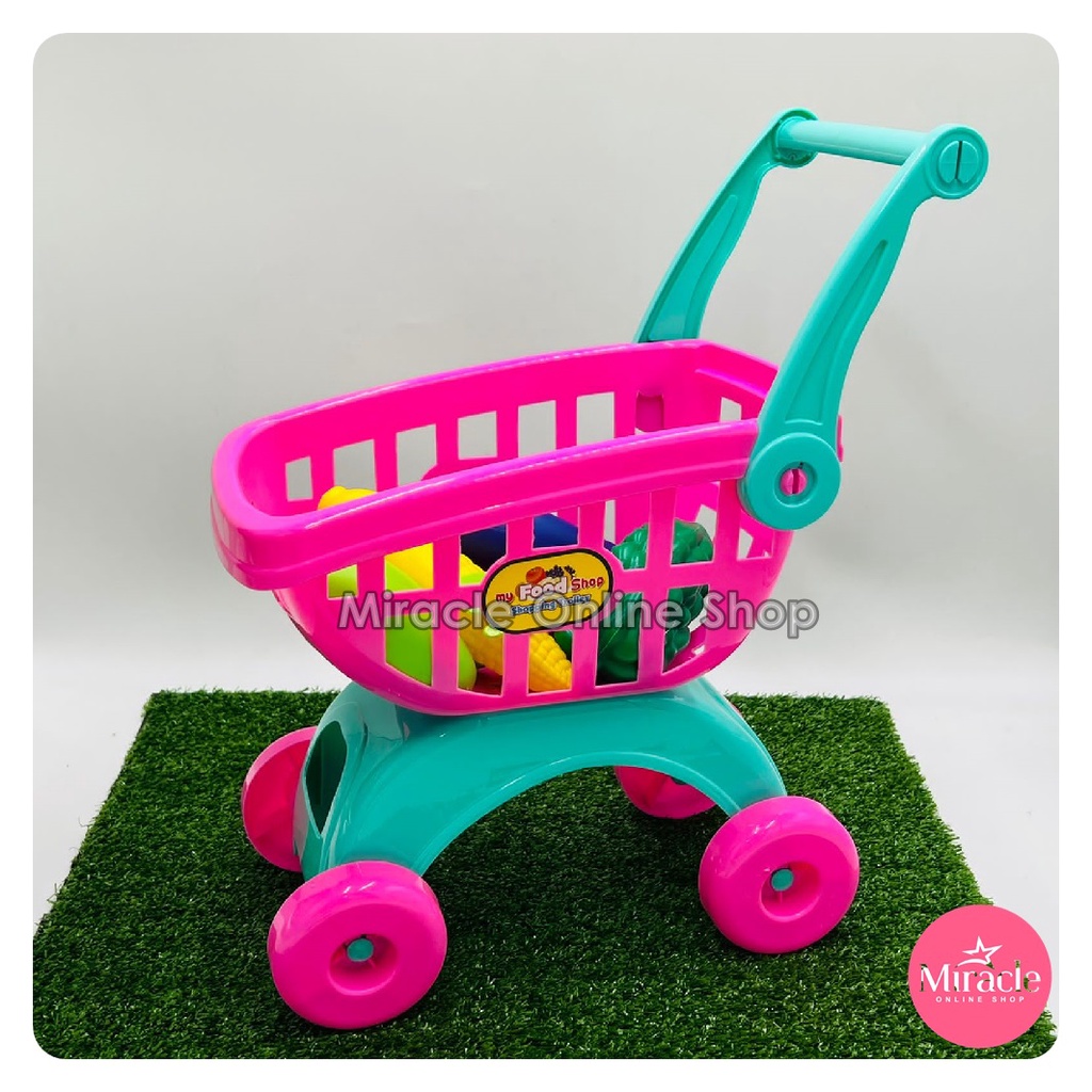 Jual NEW MAINAN ANAK SHOPPING TROLLEY / TROLLY SUPER MARKET 11960 ...