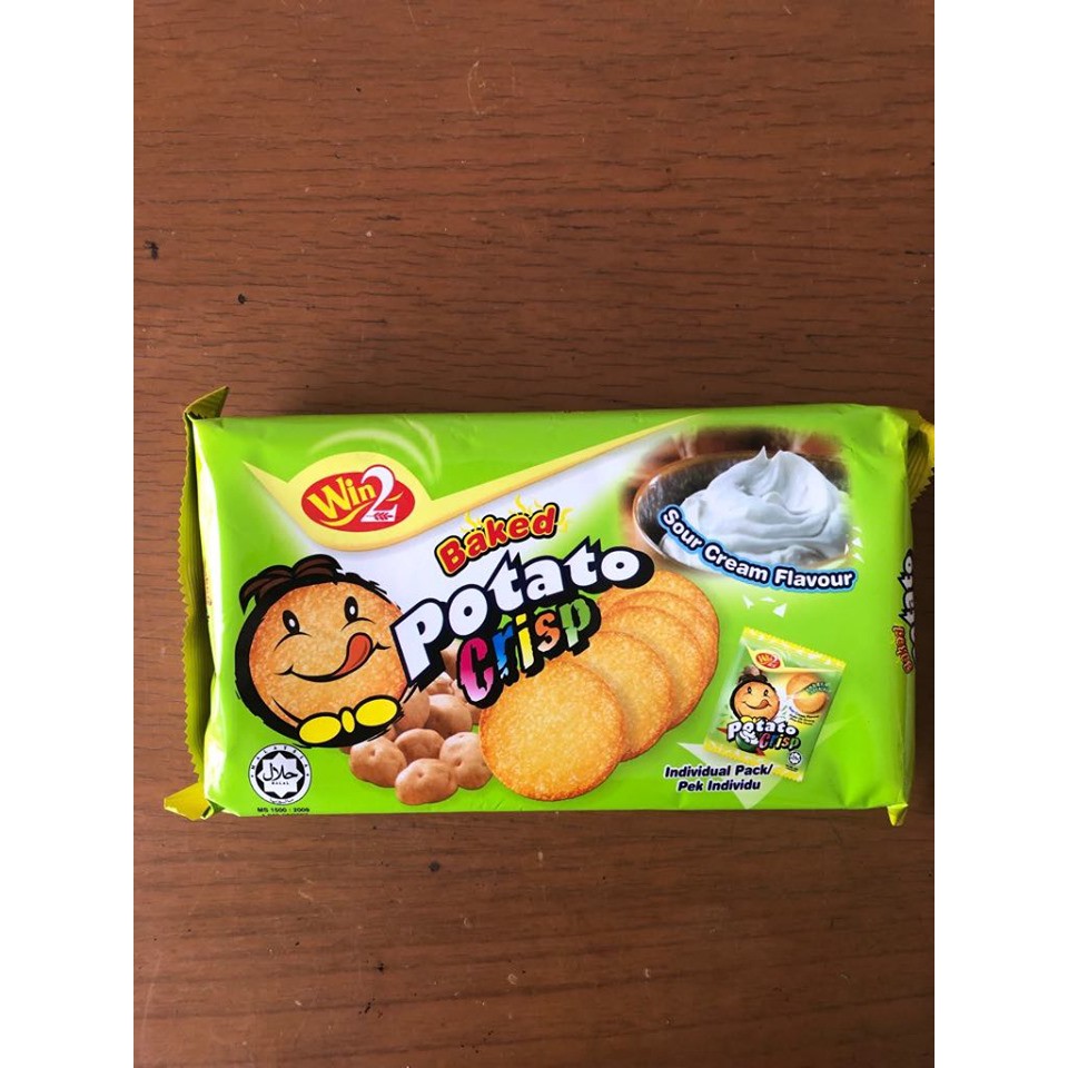 Jual win2 Baked Potato Crisp BBQ/ Win win Vegetable/ chips BBQ / Sour ...