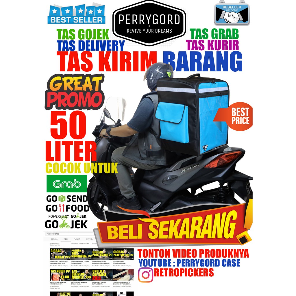 Jual Tas Box Makanan WARNA BIRU 50 liter | Shopee Indonesia