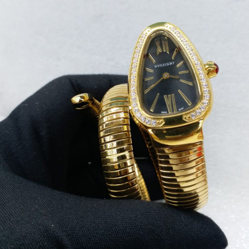 Jual JAM TANGAN SERPENTI SNAKE ULAR DIAMOND LILIT PENDEK SUPER GRADE ...