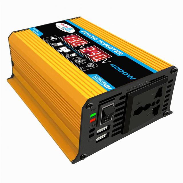 Jual Inverter Frekuensi Daya Puncak 4000W Modifikasi Gelombang Sinus Dc 12v ke Ac 220v Sinus 2 ...
