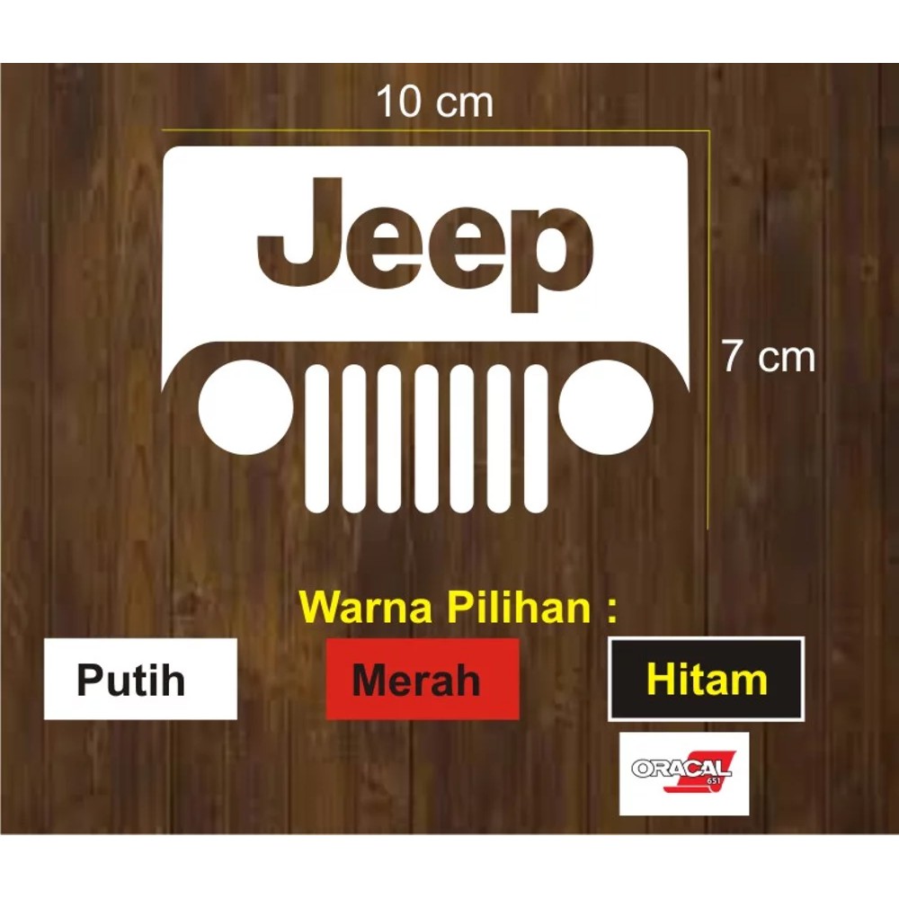 Jual Cutting Sticker Jeep | Shopee Indonesia