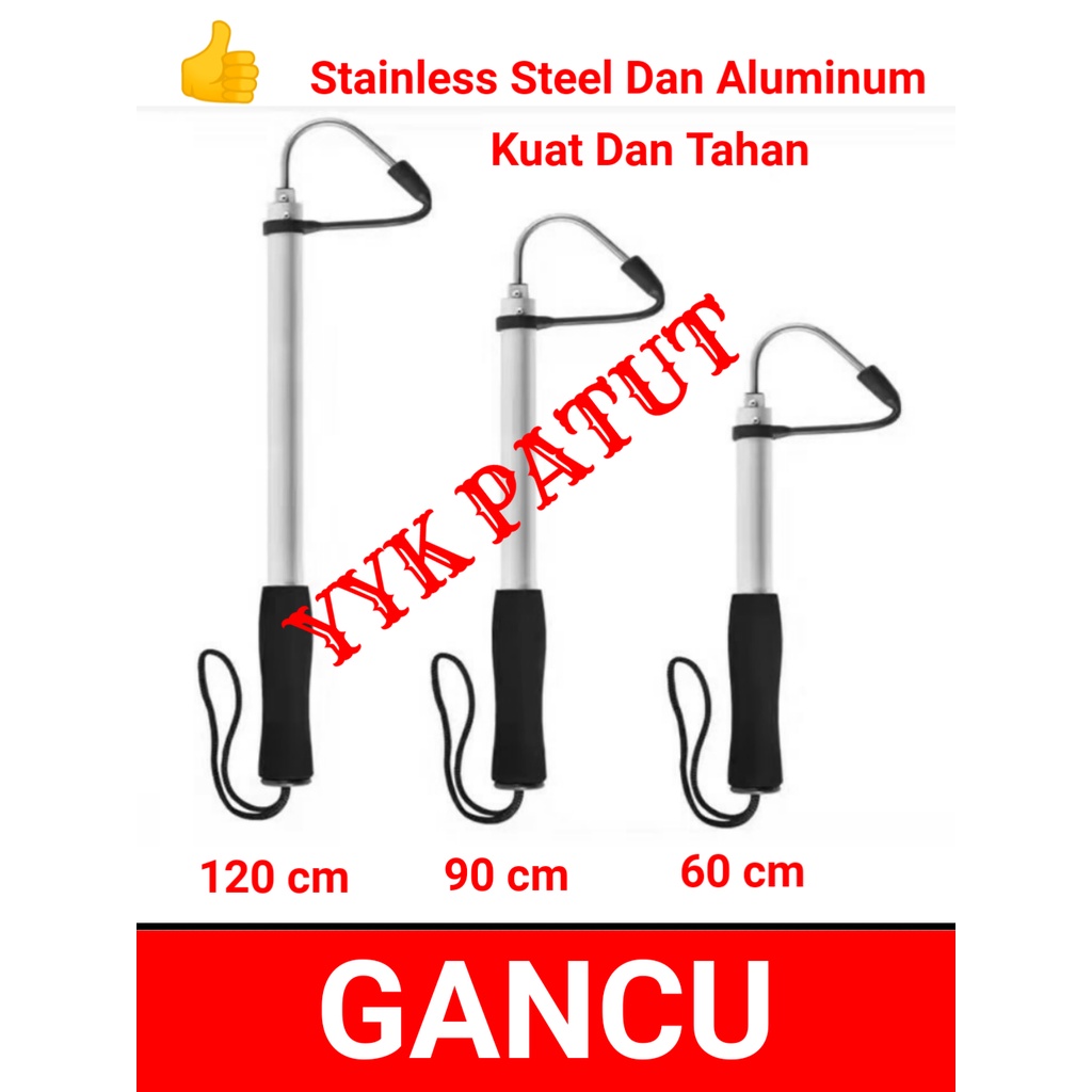 Jual GANCU STAINLESS STEEL ALUMINIUM telescopic kail penarik ikan kait ...