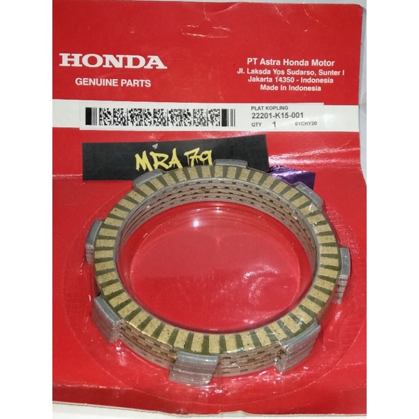 Jual Kampas kopling K15/KPM set 5pch Cb150R Old CBR150r Old Verza 150 CB Verza All NewMegapro ...