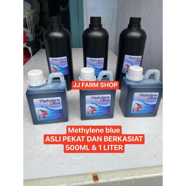 Jual METHYLENE BLUE 1 LITER & 500 ML obat biru ikan hias metaline methaline metalin blue obat ...