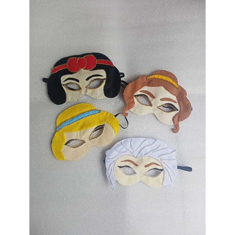 Jual Topeng Mask Flanel Handmade karakter Princess Disney | Shopee ...