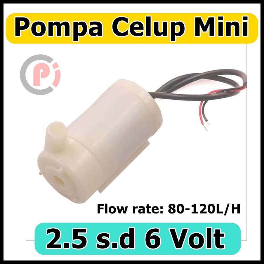 Jual Pompa Air DC 2.5-6V Celup Mini - Micro Submersible Water Pump ...