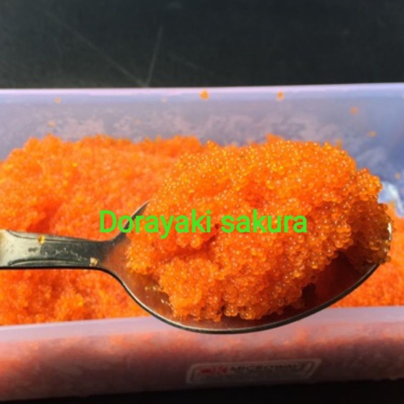 Jual TERMURAH!! Tobiko Orange premium 500gr / telur ikan terbang 50gr ...