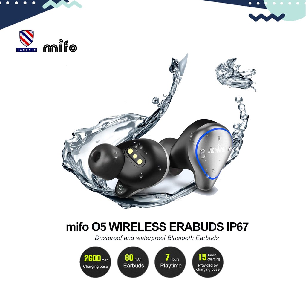 Jual Lanwain London MIFO O5 - Earphone Bluetooth - 100+ Hours Long Playtime Smart | Shopee Indonesia