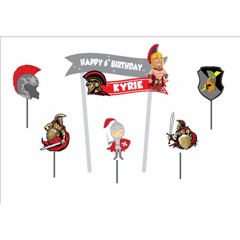 Jual Topper Cake Spartan PAKE NAMA | Shopee Indonesia