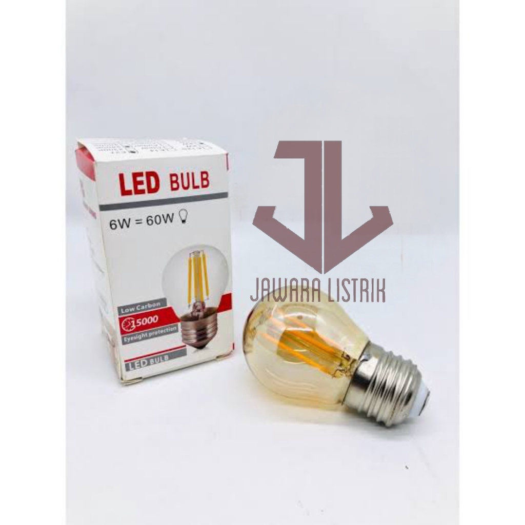 Jual LAMPU PIJAR CLASSIC LED BULB 6 WATT LAMPU HIAS | Shopee Indonesia