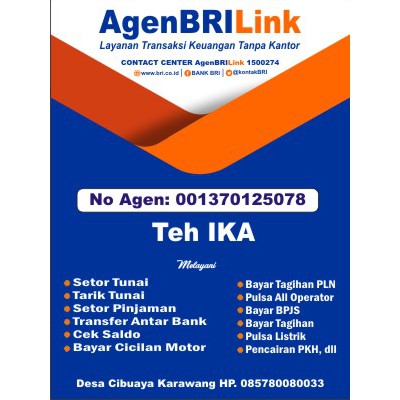 Jual Stiker BRI Link Tinggal Tempel Untuk Plang atau Neon Box | Shopee ...