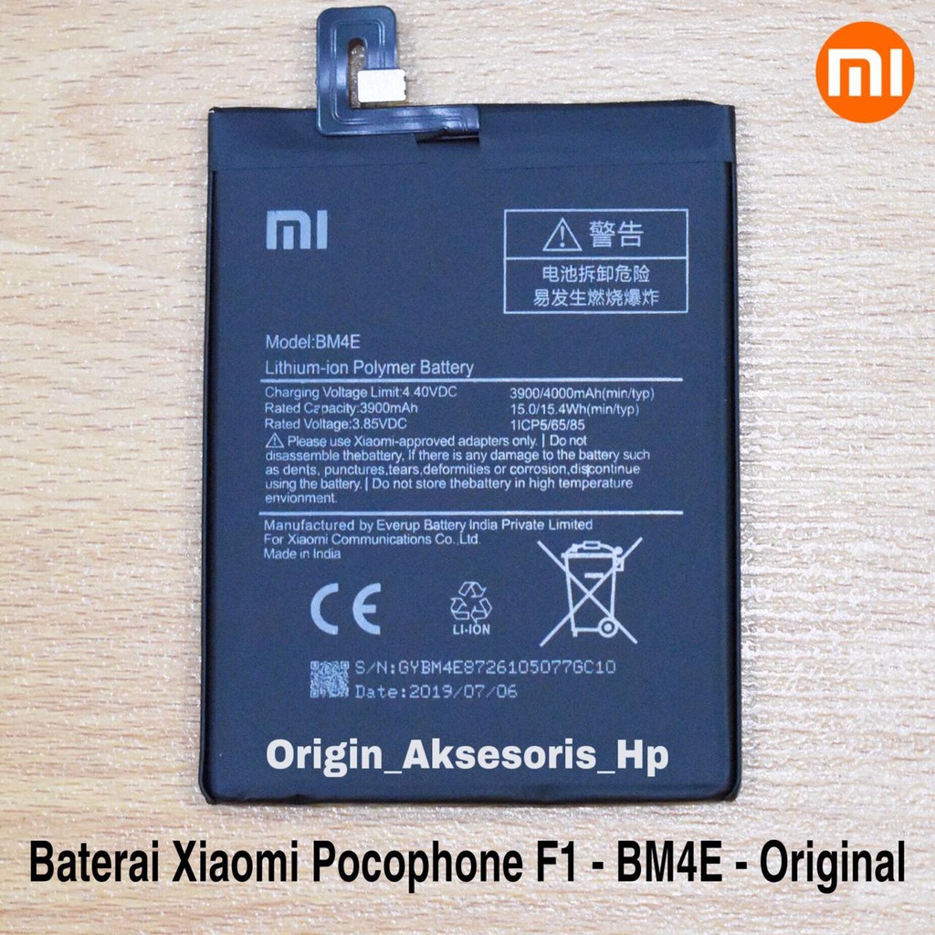 Jual Baterai Xiaomi Pocophone F1 BM4E Original Batre HP BM 4E | Shopee ...
