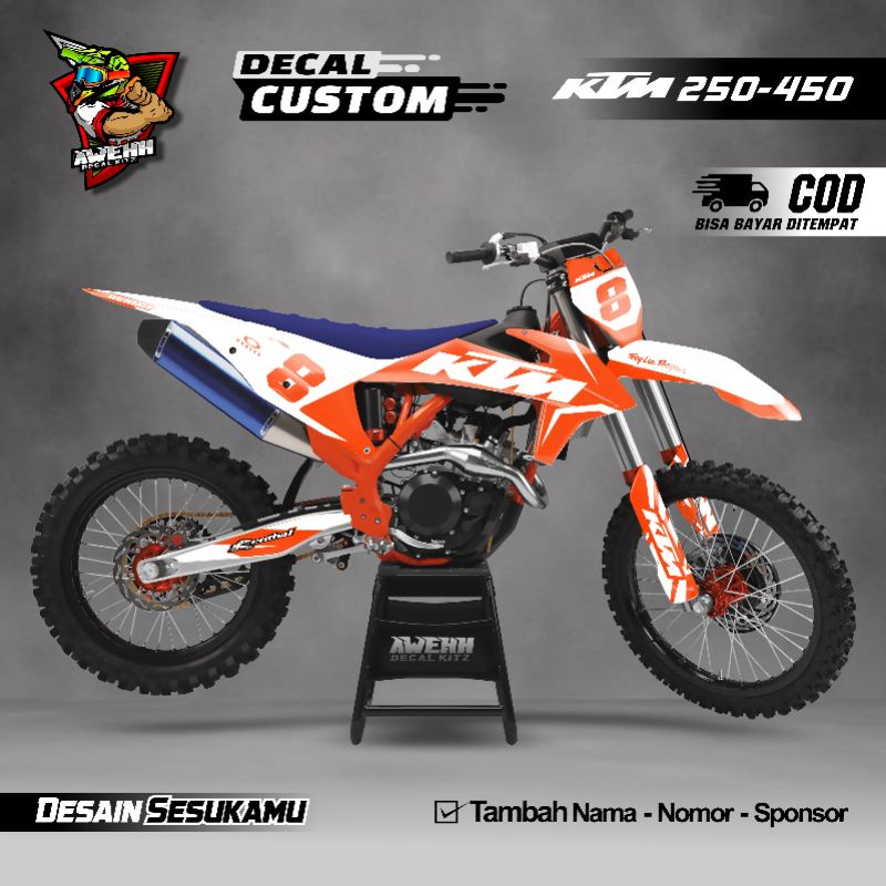 Jual DECAL KTM 250 2017 CUSTOM DESAIN FULL BODY | Shopee Indonesia