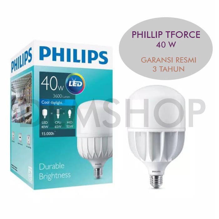 Jual Lampu Philips LED T-FORCE 40 Watt Tabung Putih 40W 40 W | Shopee Indonesia