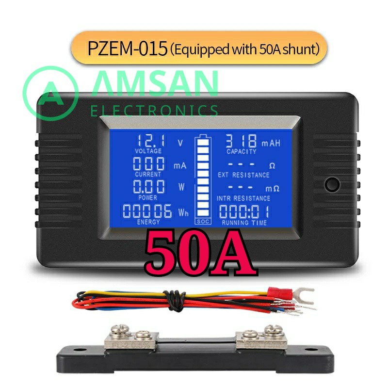 Jual Battery analyzer peacefair PZEM-015 50A 100A 200A 300A | Shopee ...