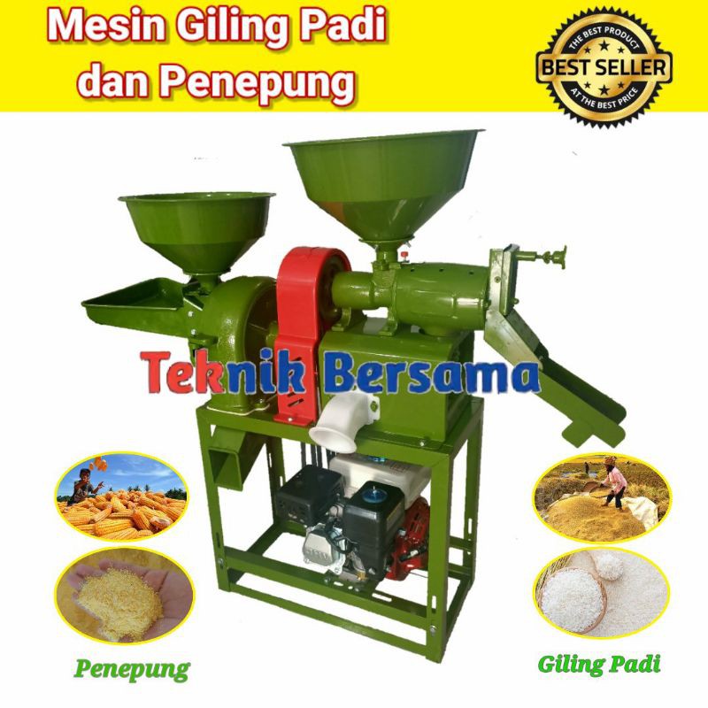 Jual MESIN GILING PADI DAN PENEPUNG MULTIFUNGSI | Shopee Indonesia