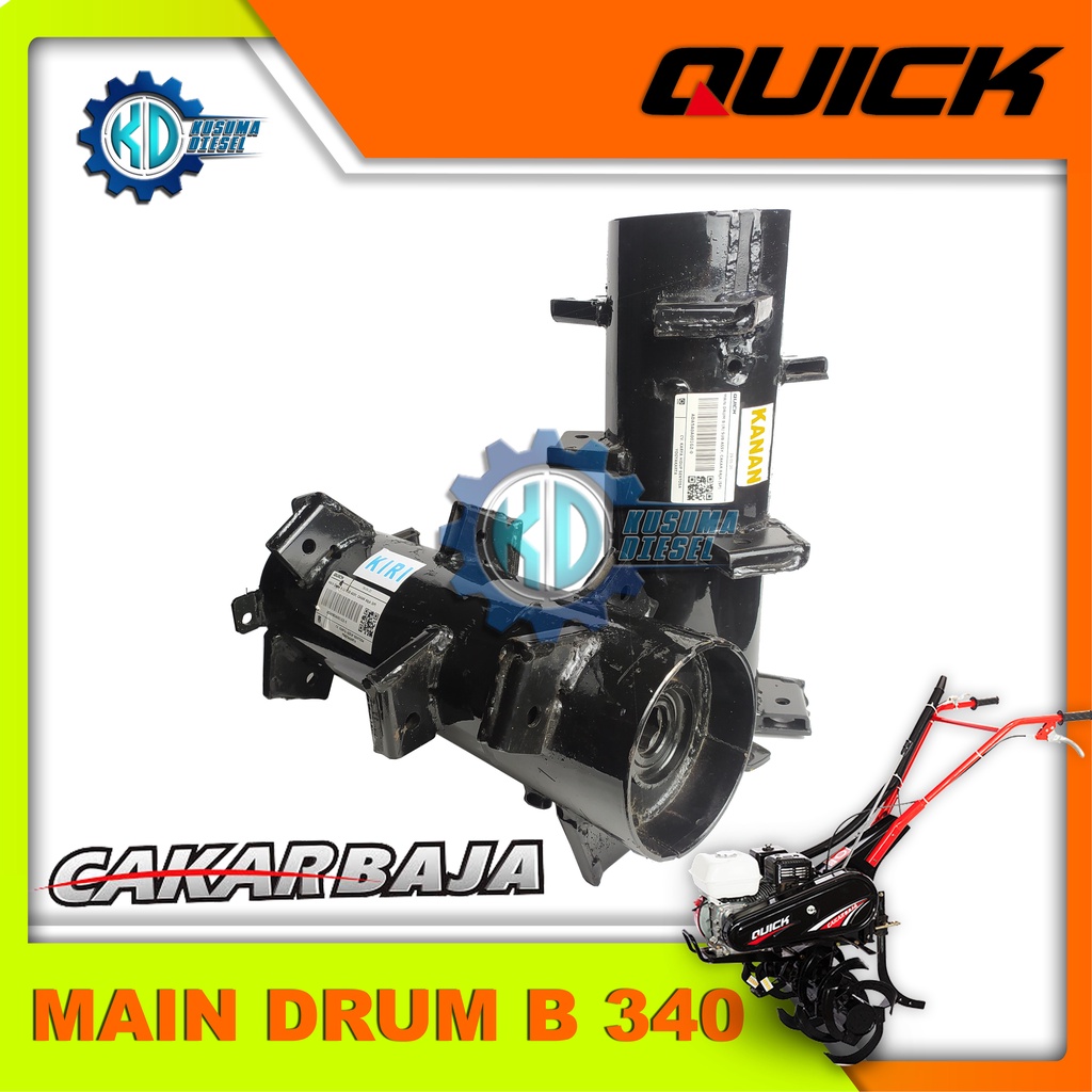 Jual MAIN DRUM B 340 - 1set - kanan kiri - Tabung rotary cakar baja ...