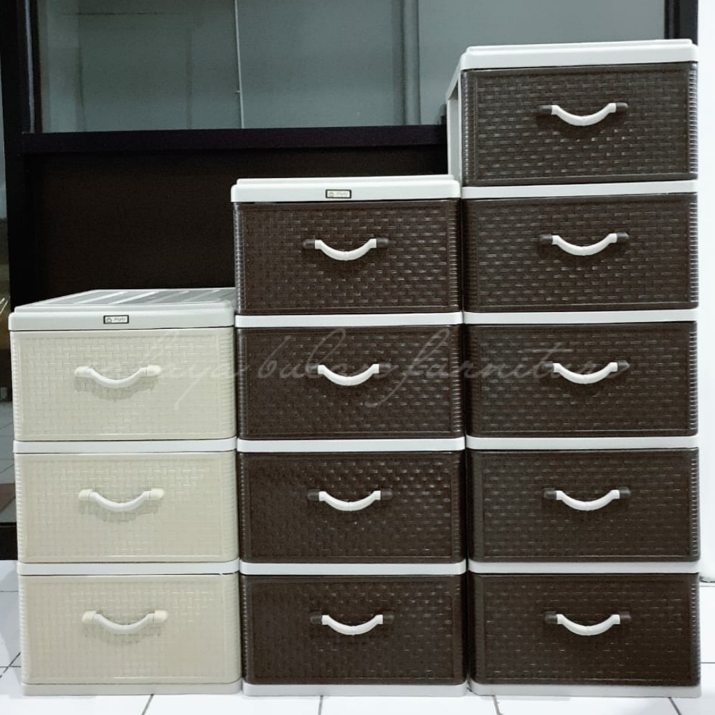 Jual LACI PLASTIK / PLASTIC STORAGE AKAKO SUPER ROTAN 3 / 4 / 5 SUSUN ...