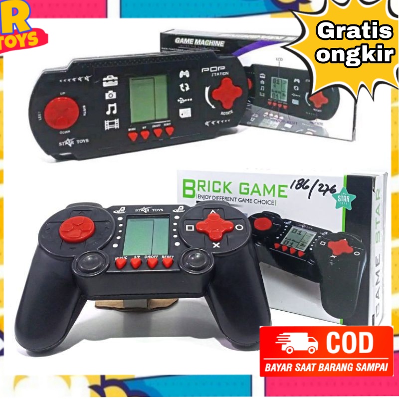 Jual ( BISA COD ) PROMO FREE BATERAI Mainan Anak Gamebot Tetris Bricks ...