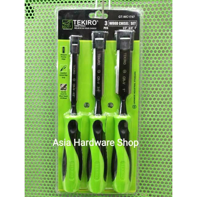 Jual Pahat Kayu Set 3 Pcs Tekiro Wood Chisel Pahat Ukir Tekiro 1" 1/2 ...